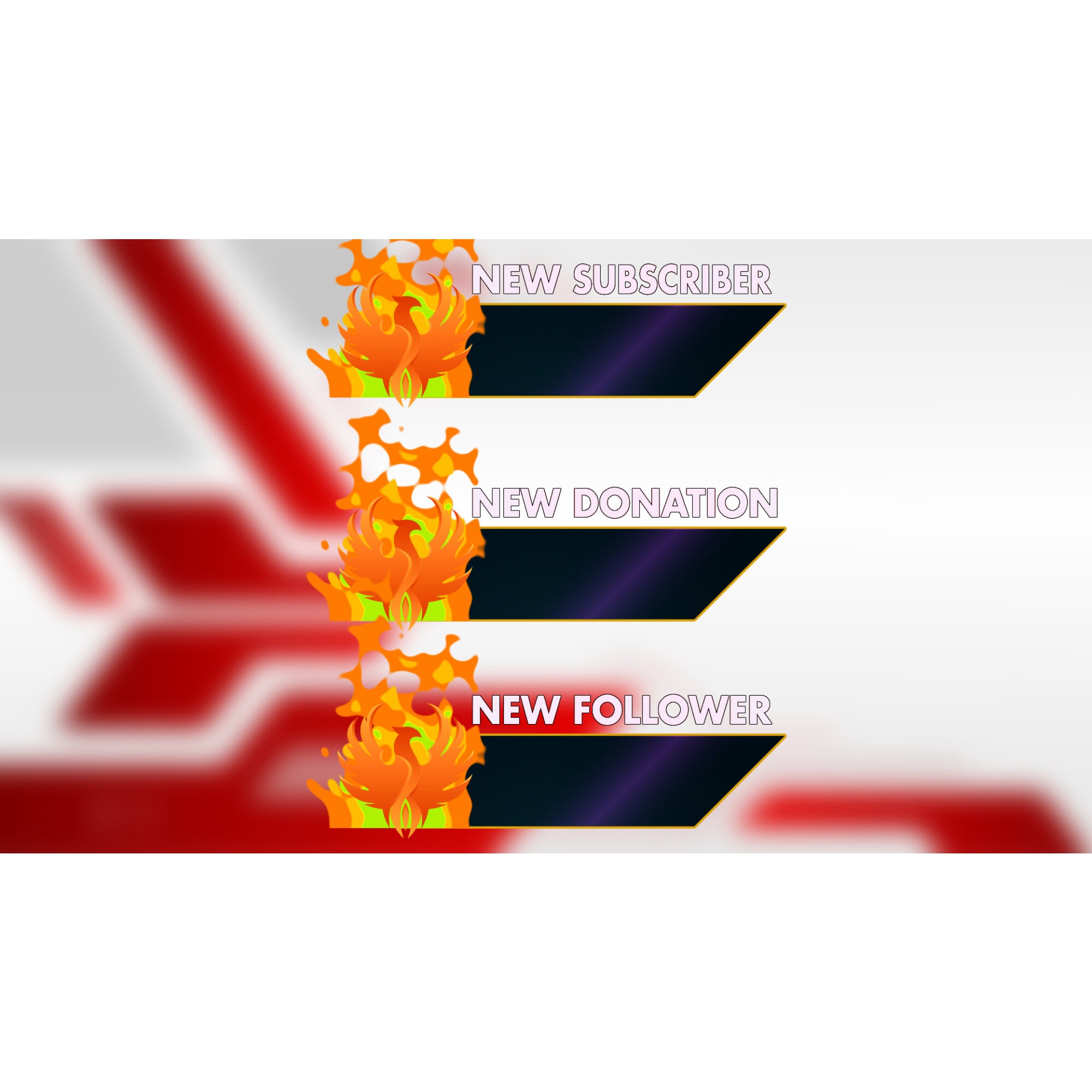 Twitch Animated White Theme Stream Overlay Package, Anime Style Overlay ...