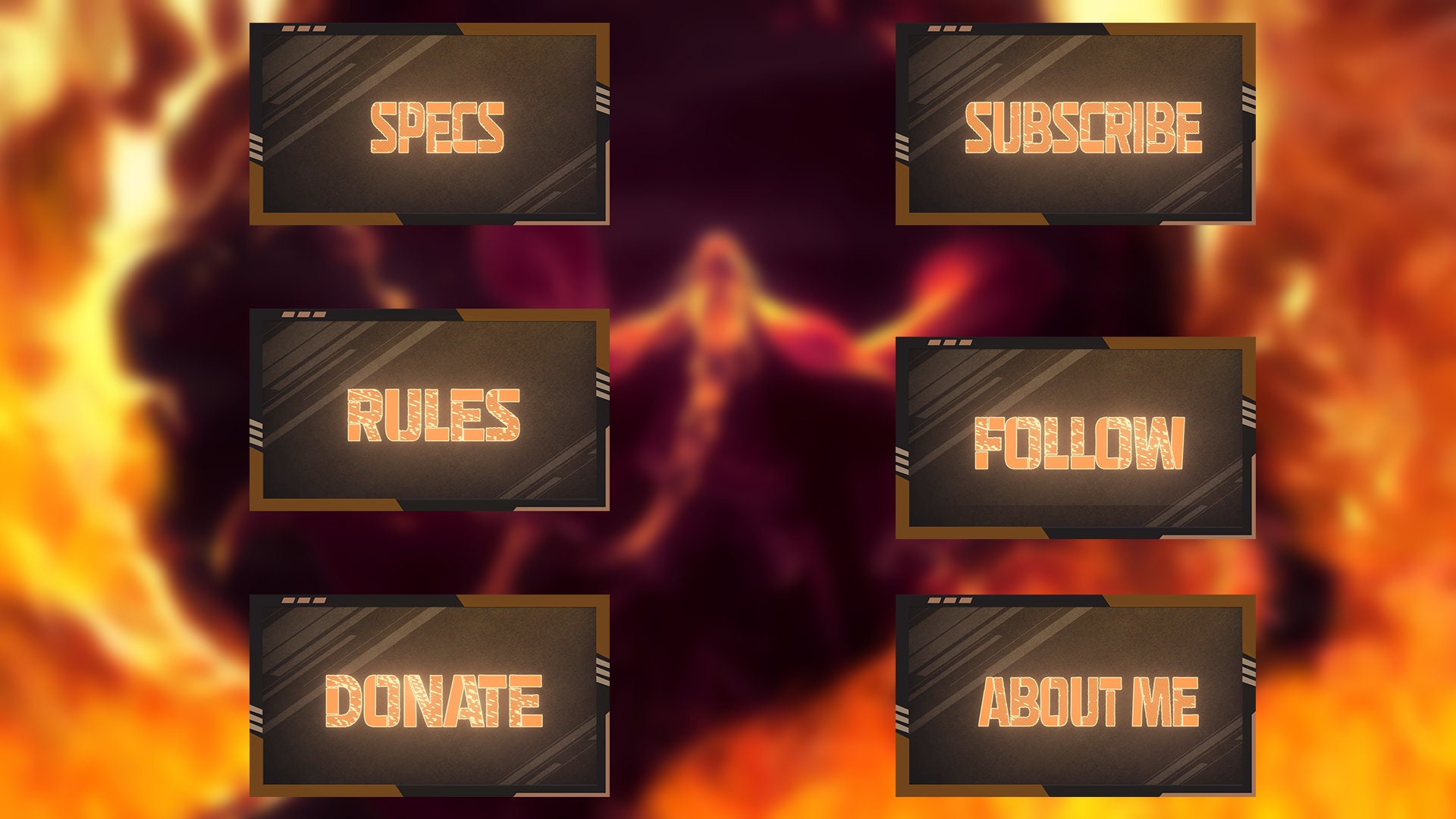 Twitch Animated Anime Theme Stream Overlay Package, Neon Style Overlay ...