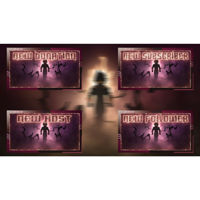 Twitch Animated Anime Stream Overlay Package, Vegeta Style Overlay ...