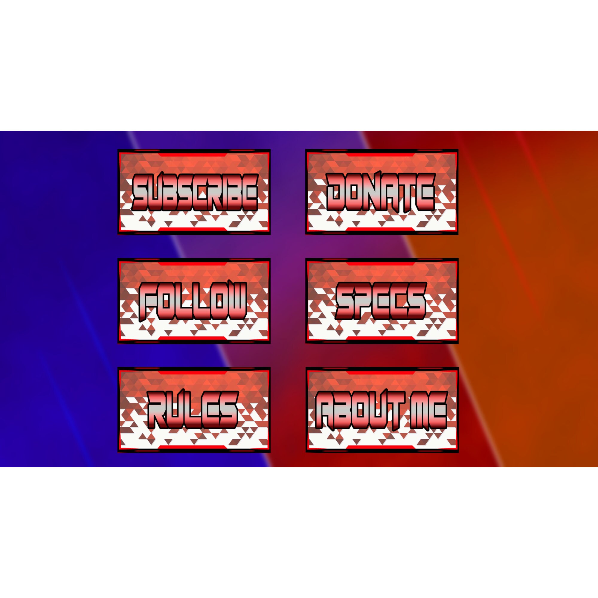Twitch Overlays Anime Overlay Package Twitch Alerts Stream - Etsy