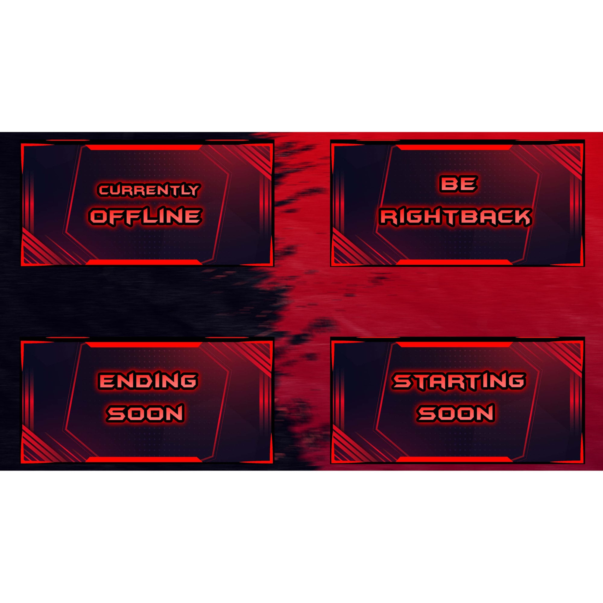 Twitch Overlays, Anime Overlay Package, Twitch Alerts, Stream Overlay ...