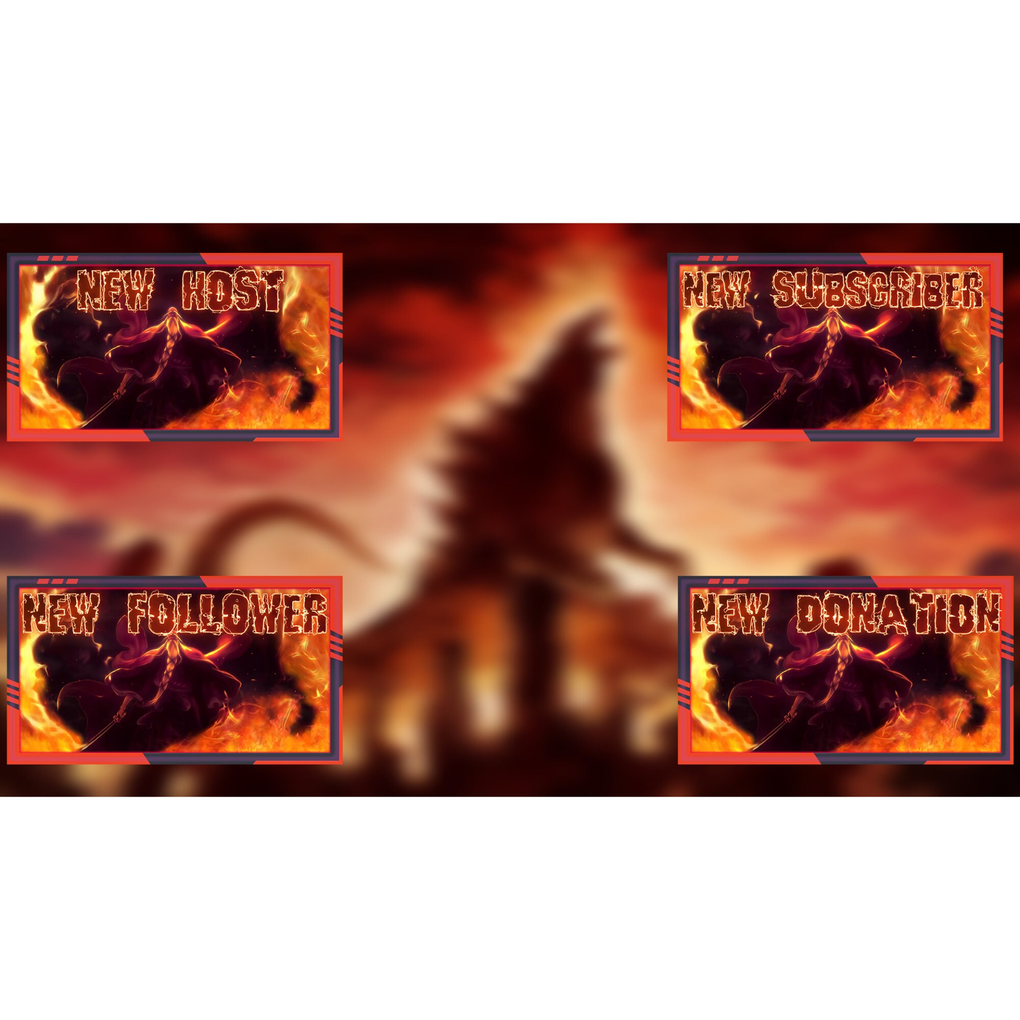 Twitch Stream Overlay Package, Shigekuni Yamamoto Anime Overlay Package ...