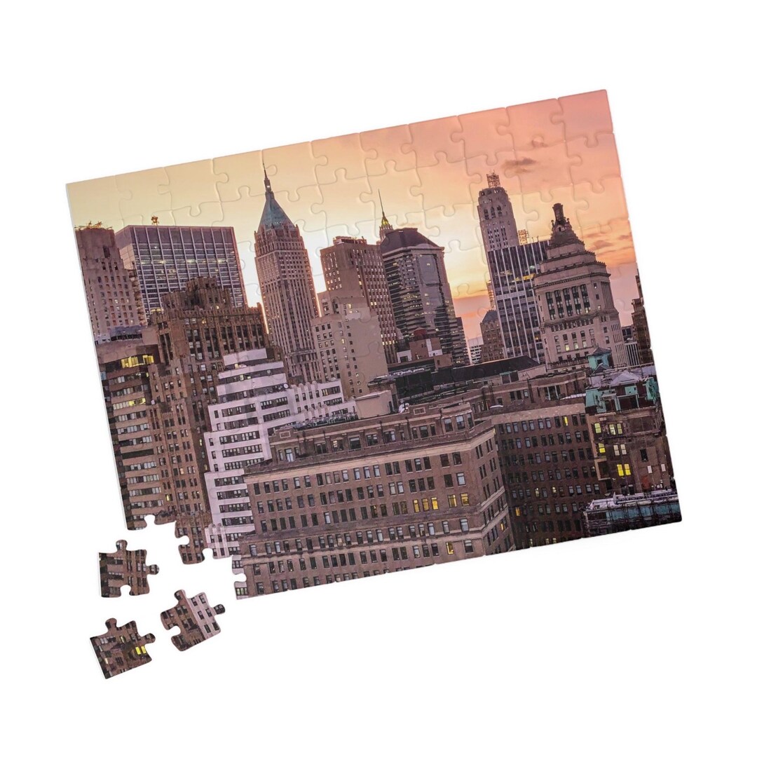 Downtown New York City Puzzle - Etsy