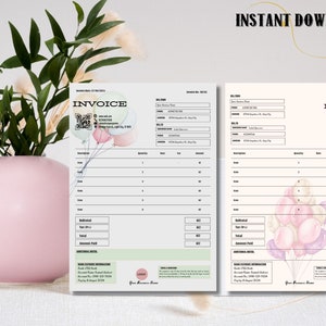 Editable Balloon Invoice Template Balloon Business Forms Balloon ...