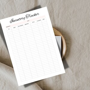 Editable Inventory Log Inventory Tracker Product Inventory Inventory ...