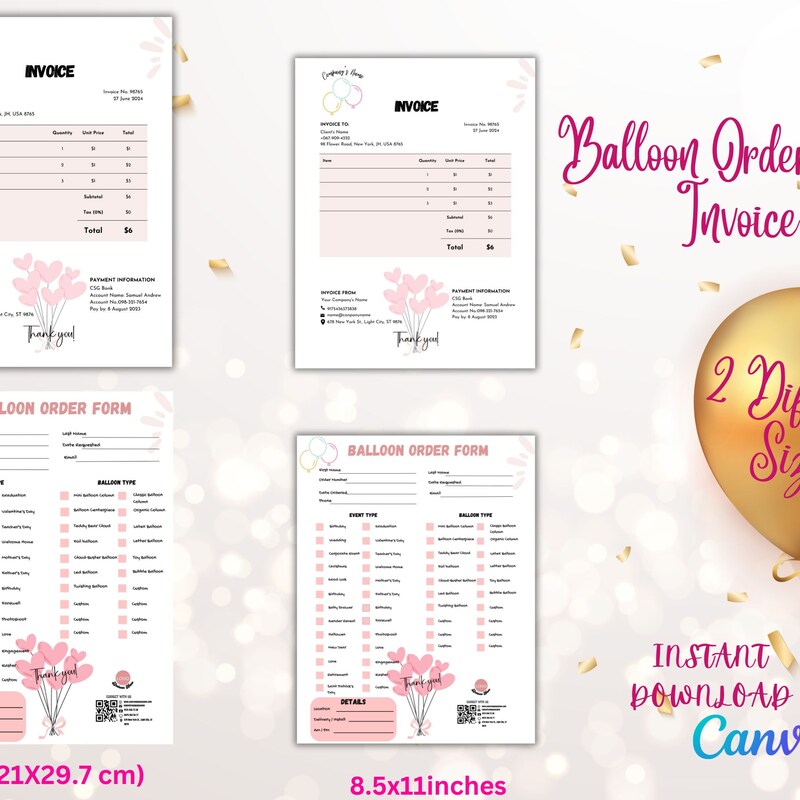 Balloon Price Sheet - Etsy