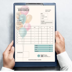 Editable Balloon Invoice Template Balloon Artist Invoice Template ...