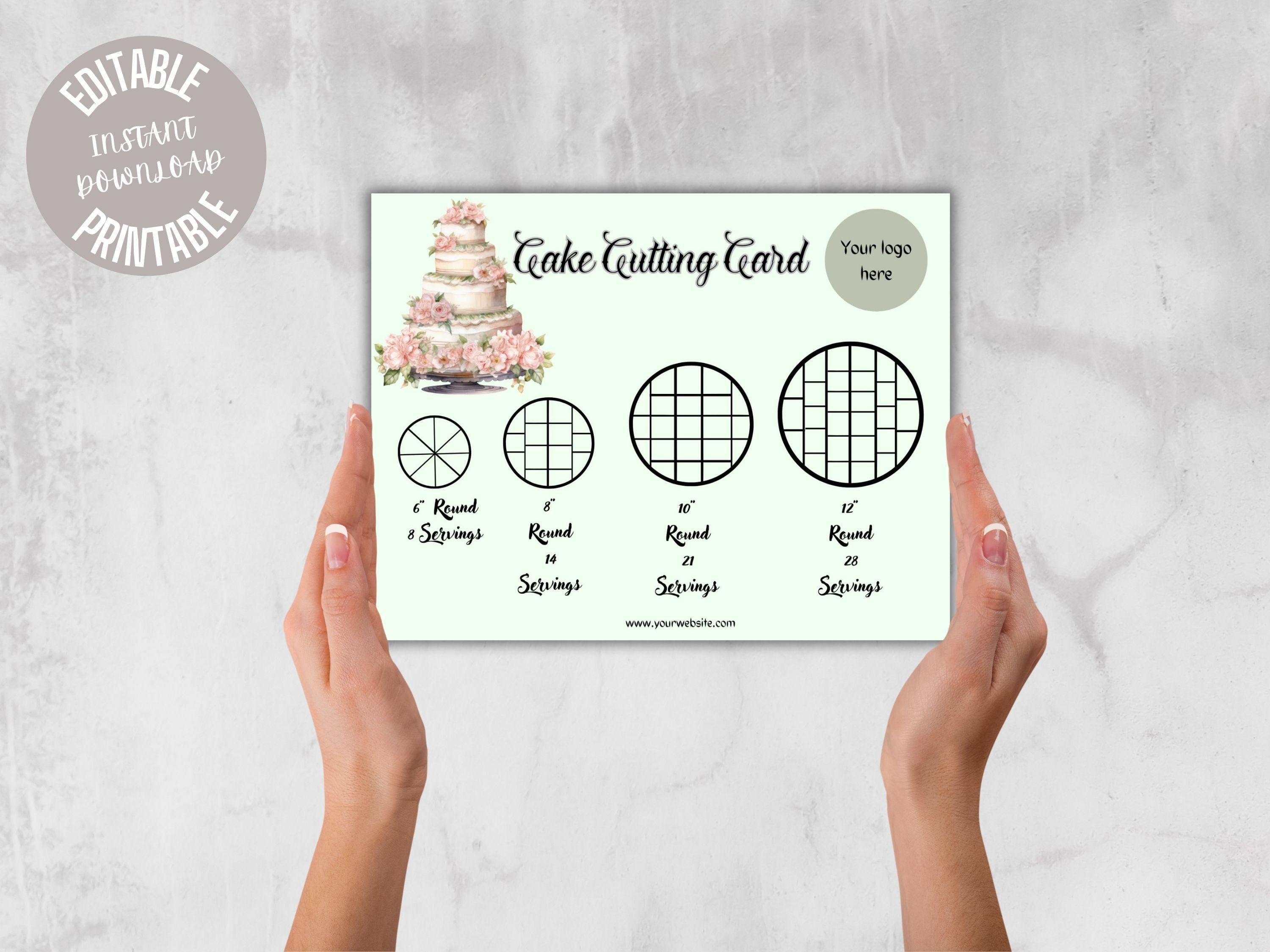 Cake Cutting Care Template | Guide for Perfect Slices Perfect Cake ...