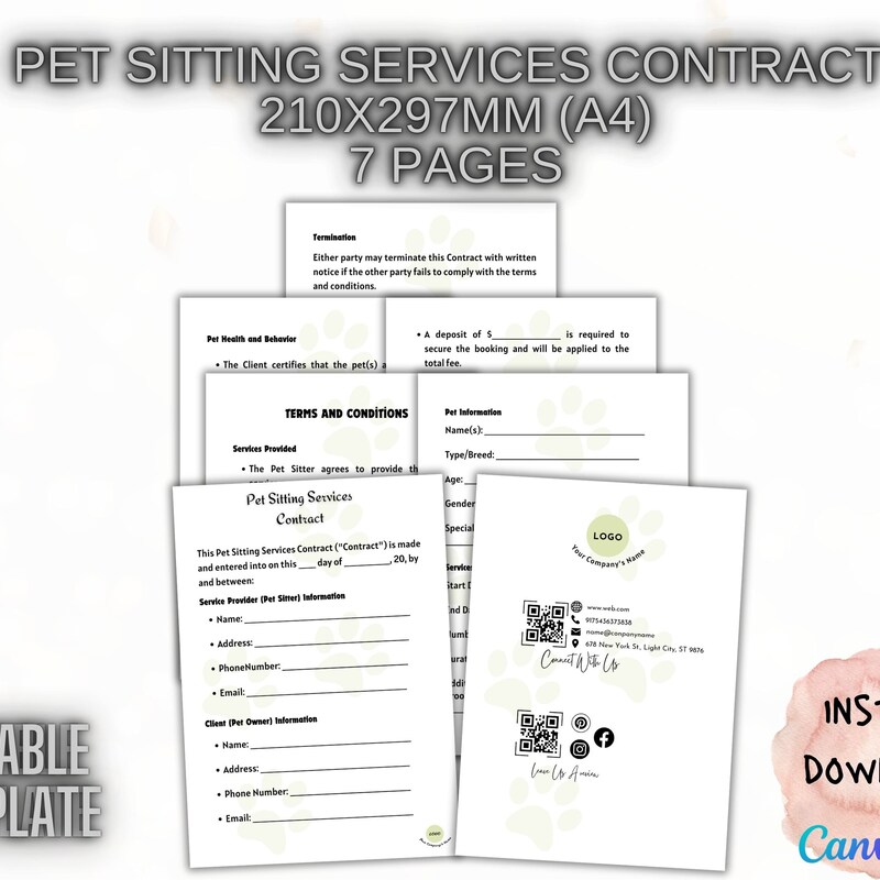 Pet Sitting Form - Etsy