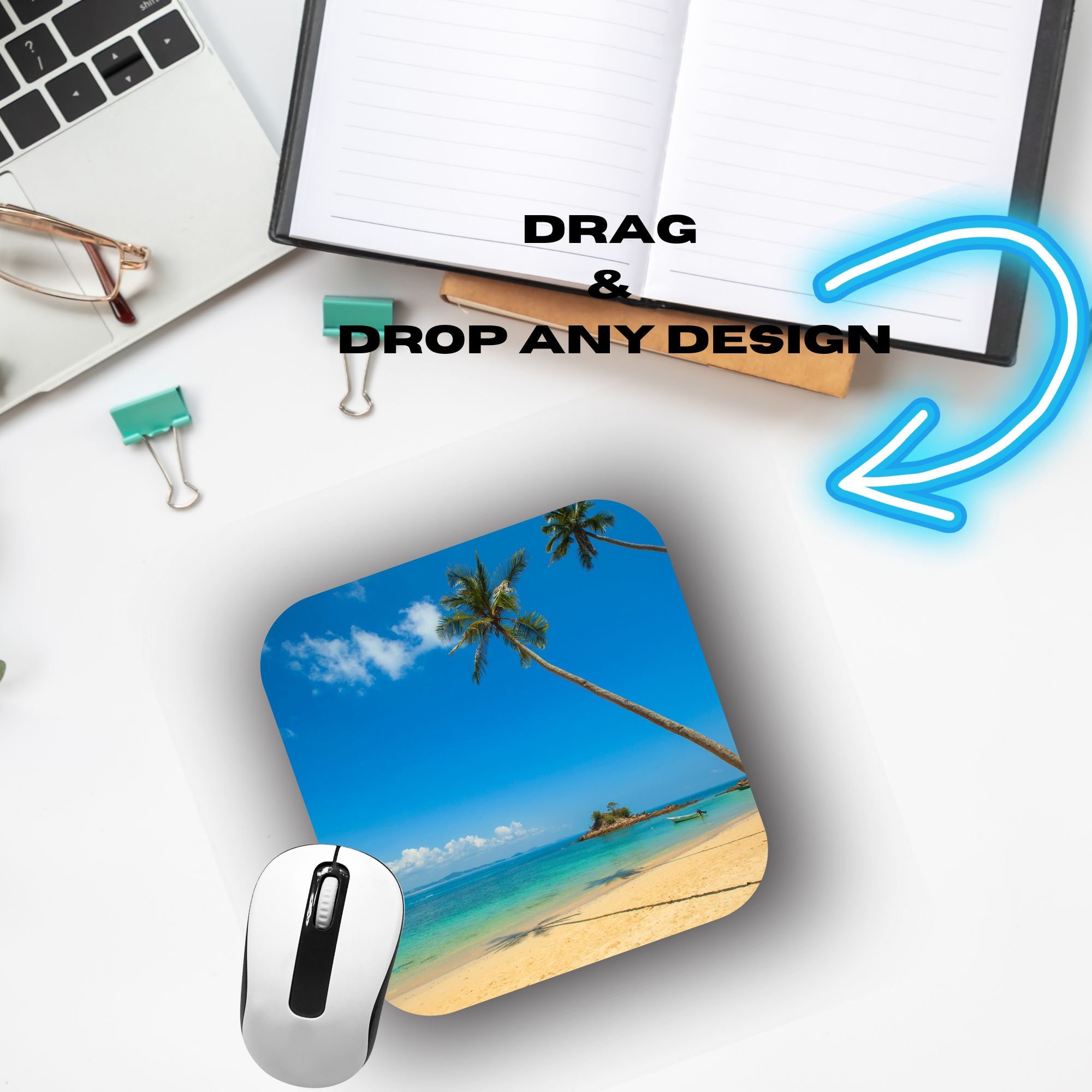10 Mouse Pad Template Mock up With 4 Styles Mouse Pad Canva Mockup ...
