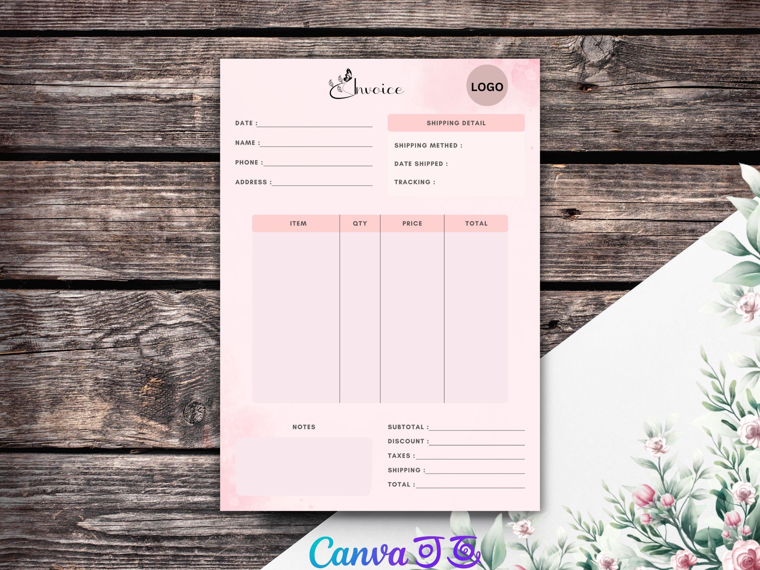 Editable Cake Order Form Cake Invoice Template Cake Price List Cake ...