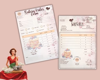 Editable Cake Order Form Template Bakery Order Form Custom Order Form ...