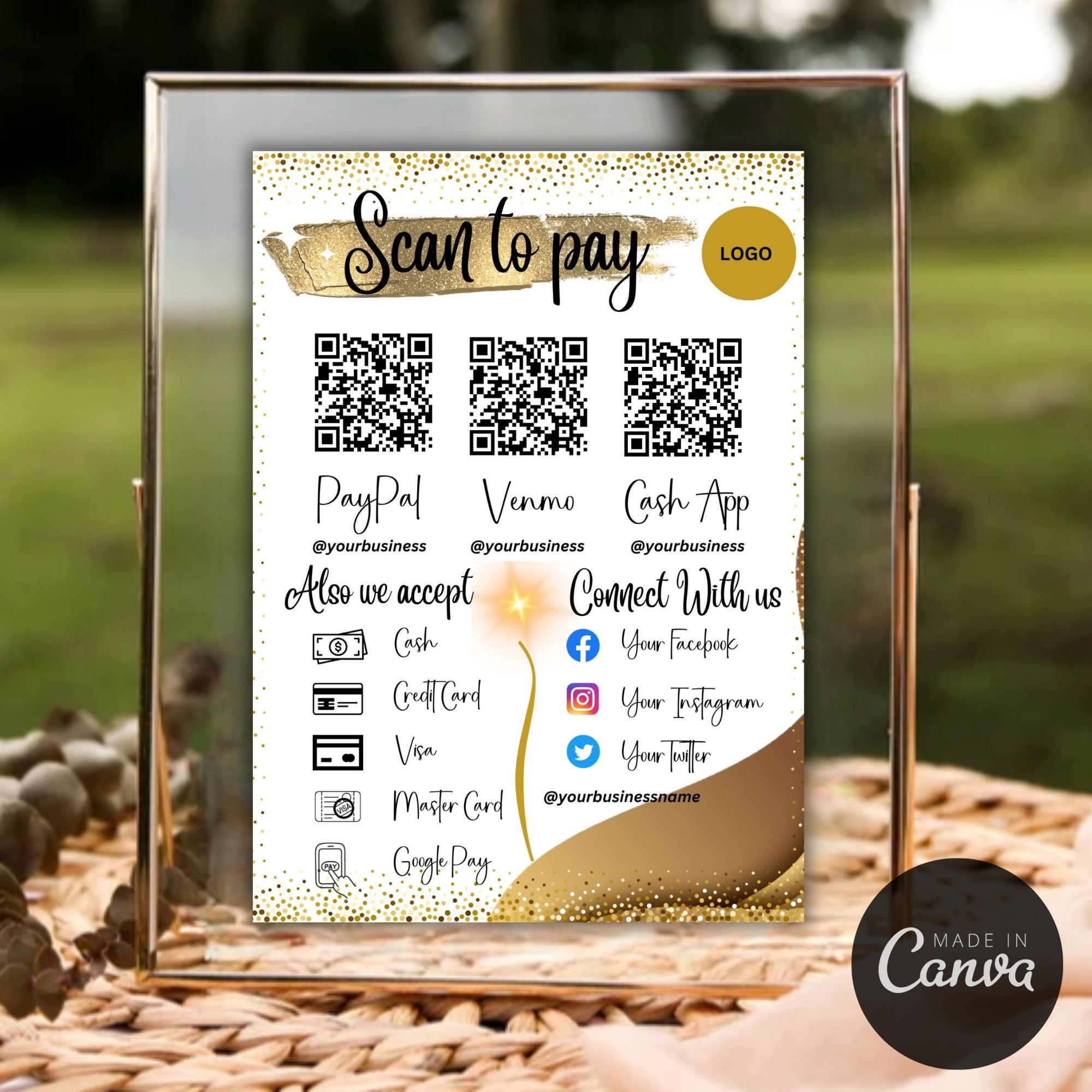 Scan to Pay Template Scan to Pay Sign Pay Here Sign Qr Code Pay Sign ...