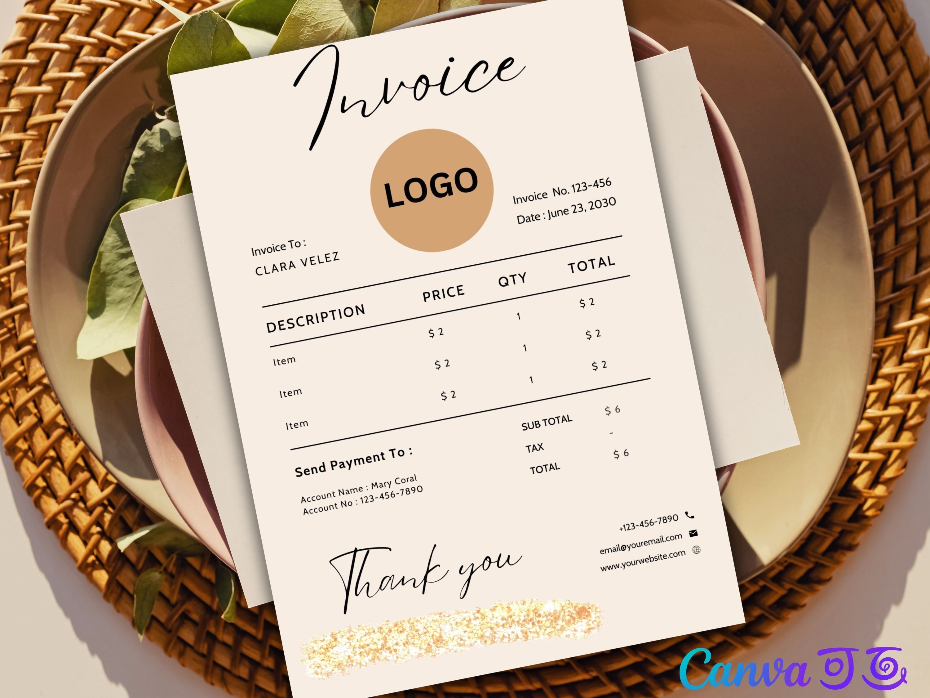 Editable Cake Order Form Invoice Cake Invoice Bakery Order Form ...