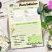 EDITABLE FLORIST ORDER Form Wedding Flowers Printable Flowers Order ...
