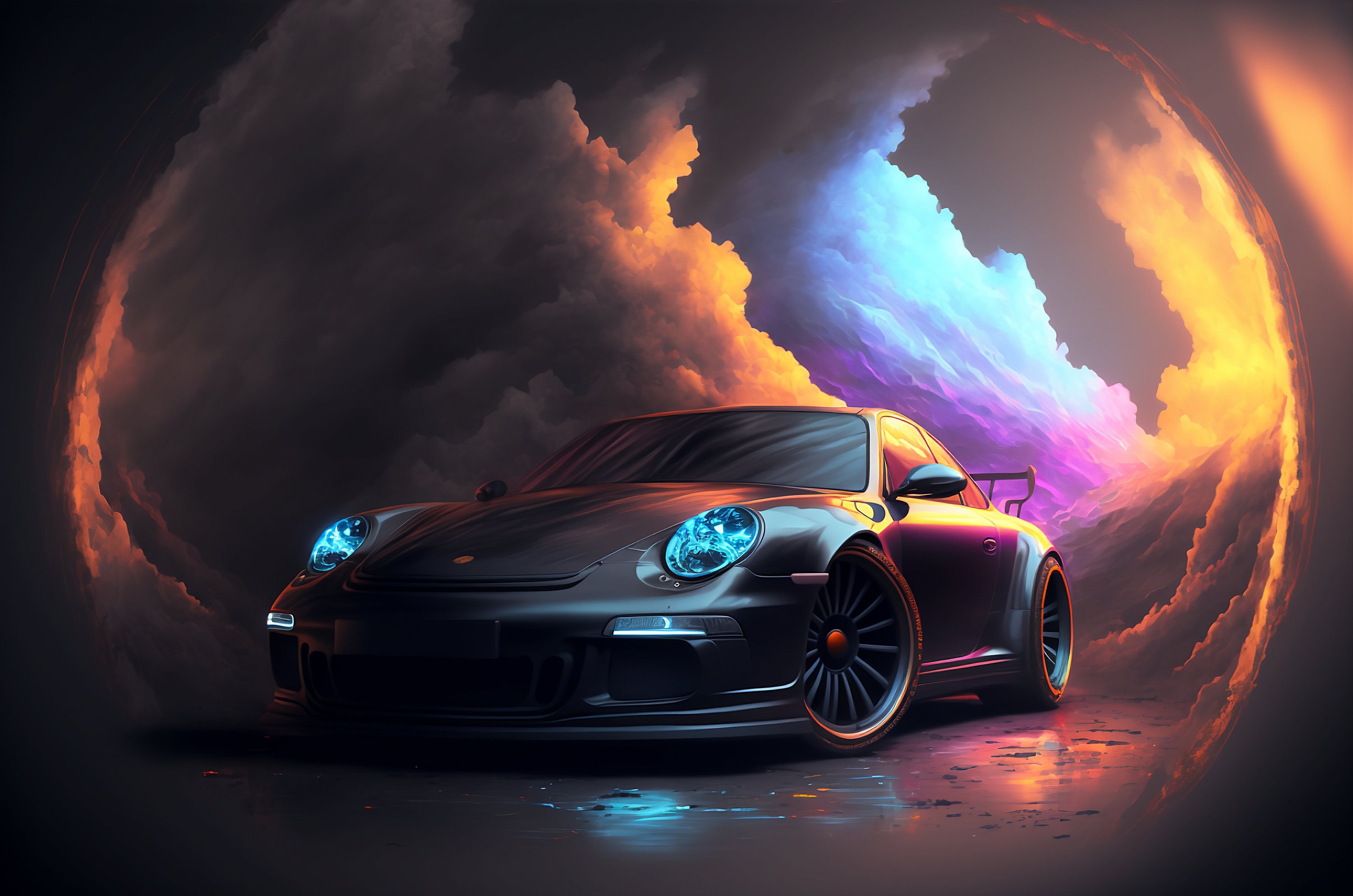 Porsche Digital Print - Etsy