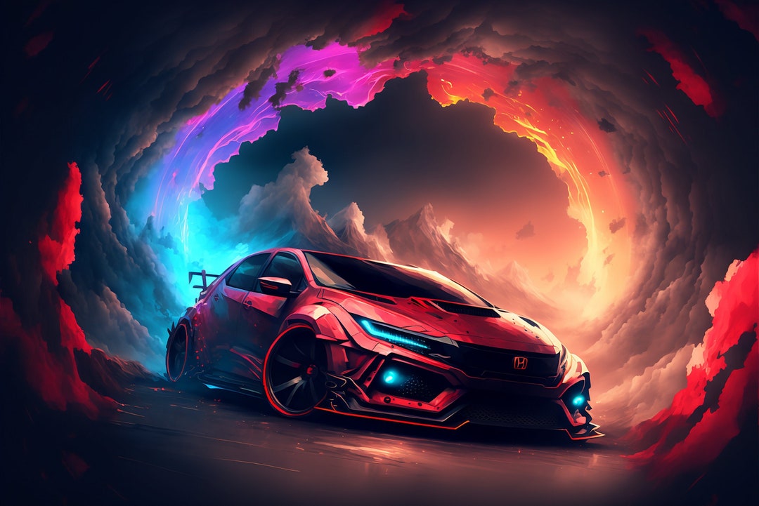 Civic Type R #2 - Digital Print - Etsy