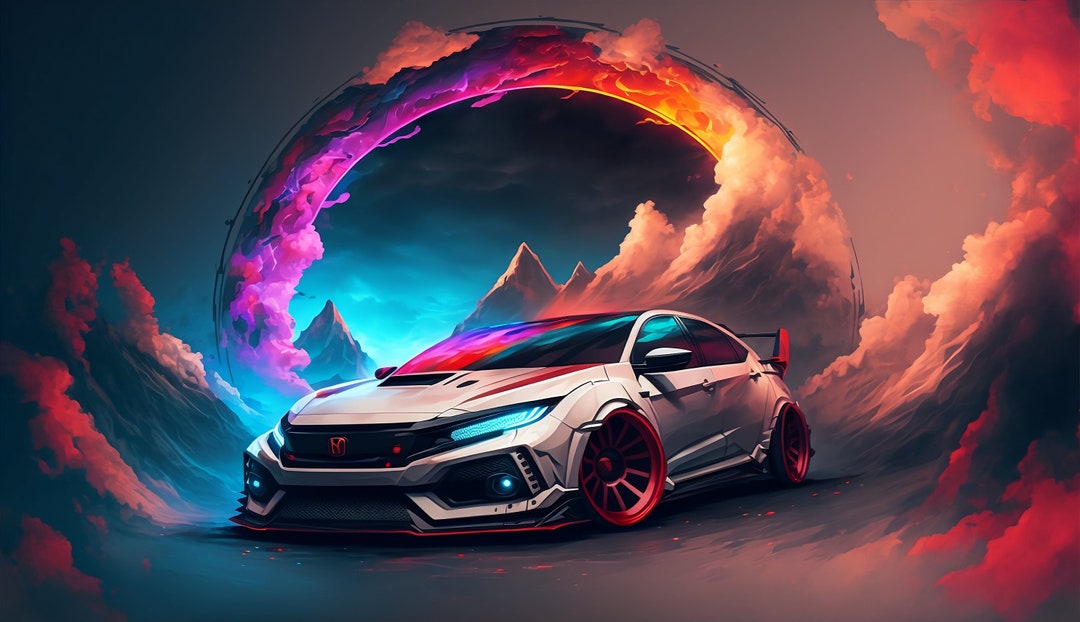 Civic Type R #1 - Digital Print - Etsy