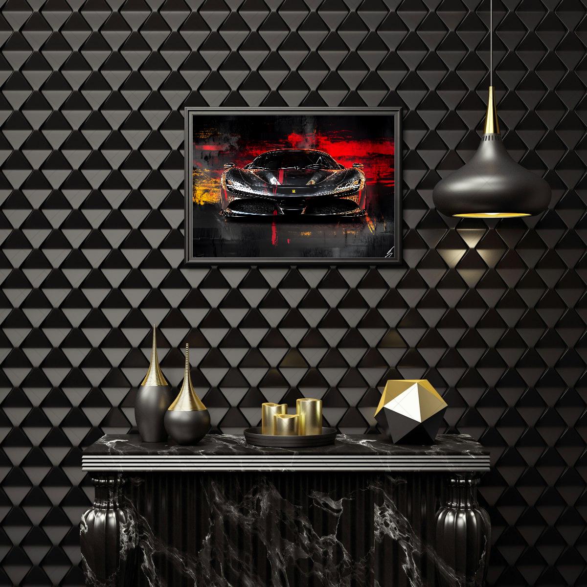 Ferrari SF90 Digital Print - Etsy