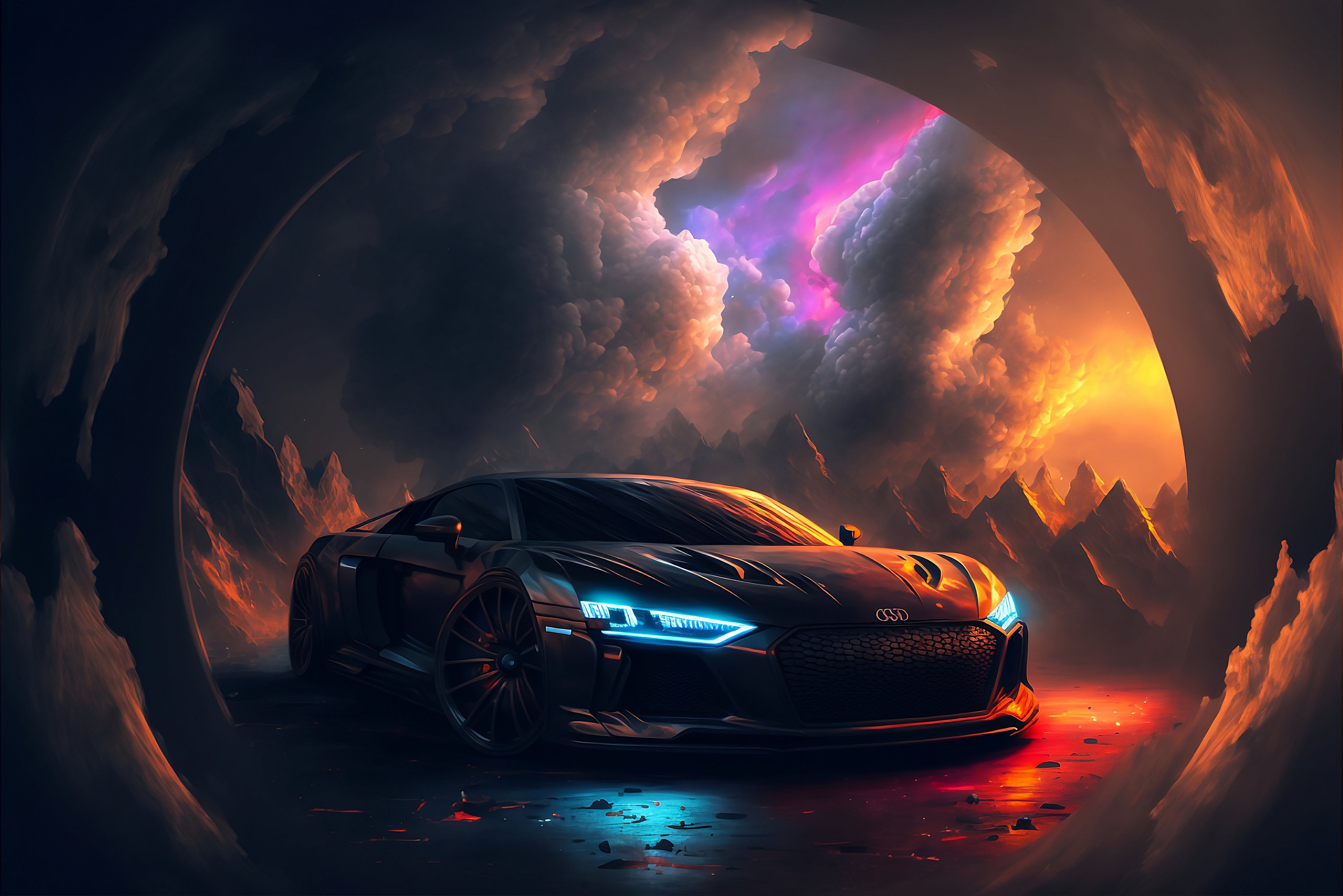 Audi R8 - Digital Print - Etsy