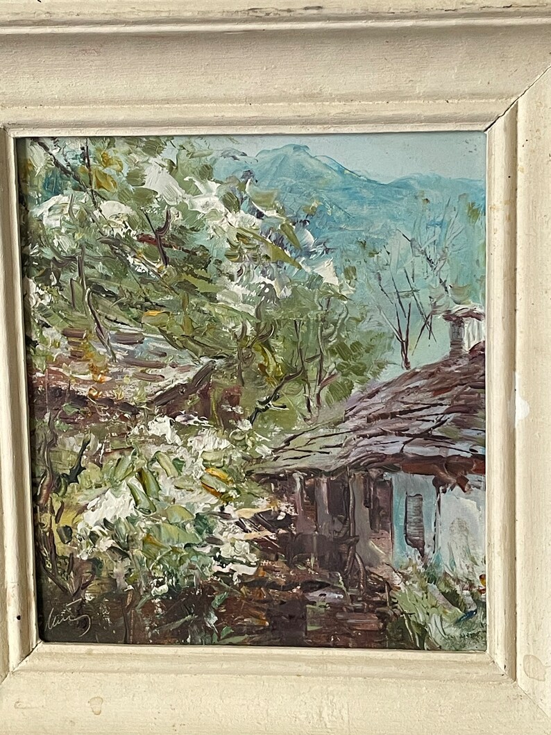 Canadian Impressionist Painting House Surrounded by Trees Circa 1980 - Etsy
