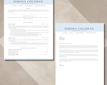 Editable Modern Resume Template Professional CV for Job Seekers Instant ...