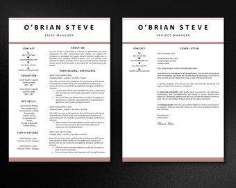 Editable Modern Resume Template Professional CV for Job Seekers Instant ...