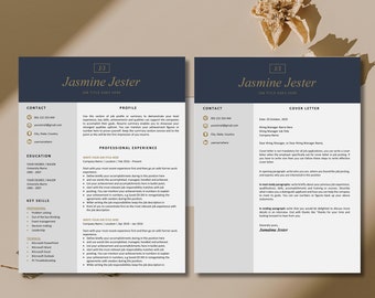 Editable Modern Resume Template Professional CV for Job Seekers Instant ...