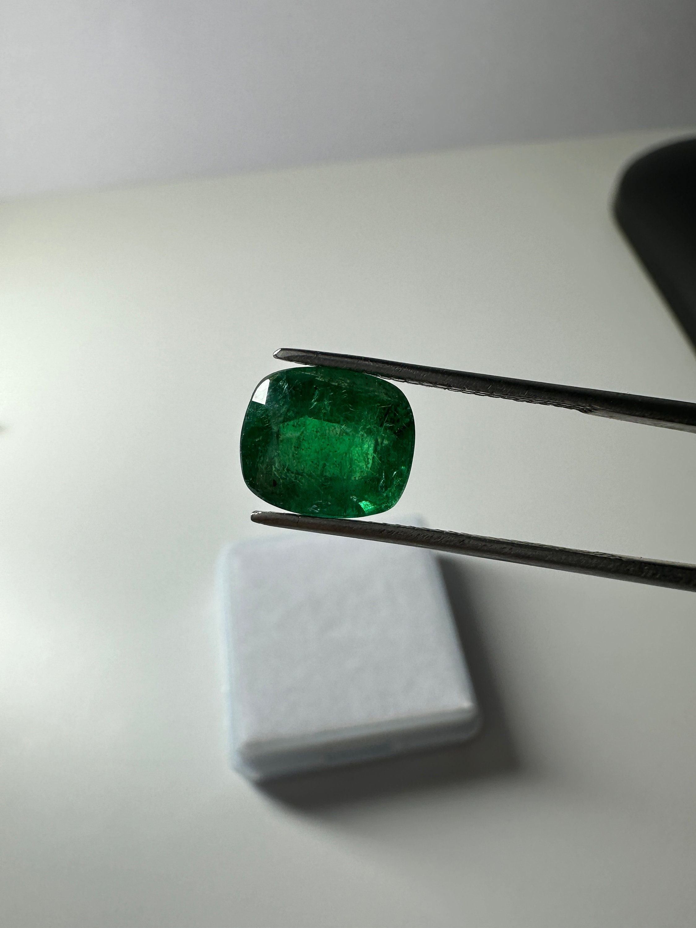 9X8 Natural Emerald Cushion Zambian Emerald for Engagement Ring Cushion ...