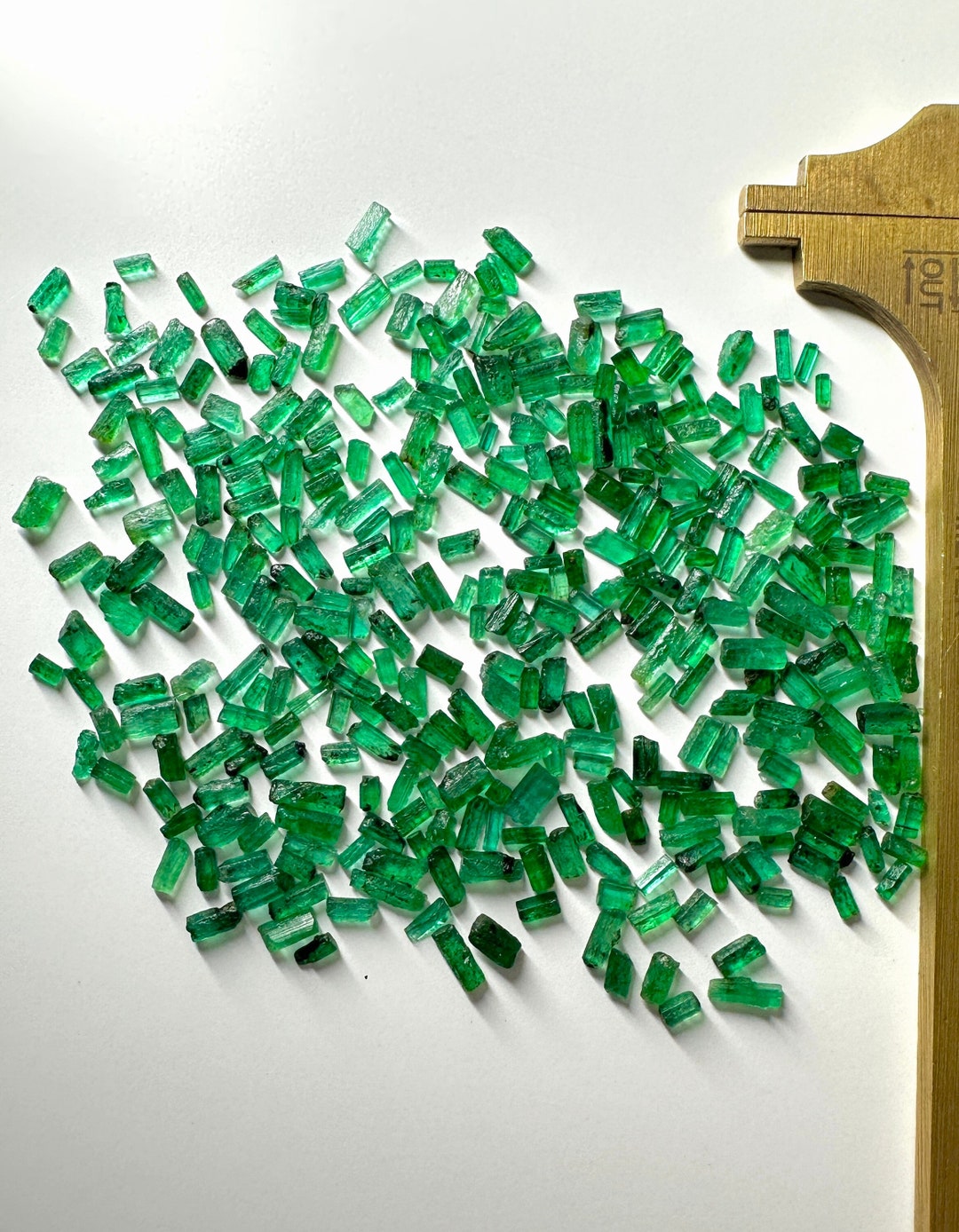 AAA Mini Emerald Crystal | Emerald Pencil | 100% Natural | Raw Emerald ...