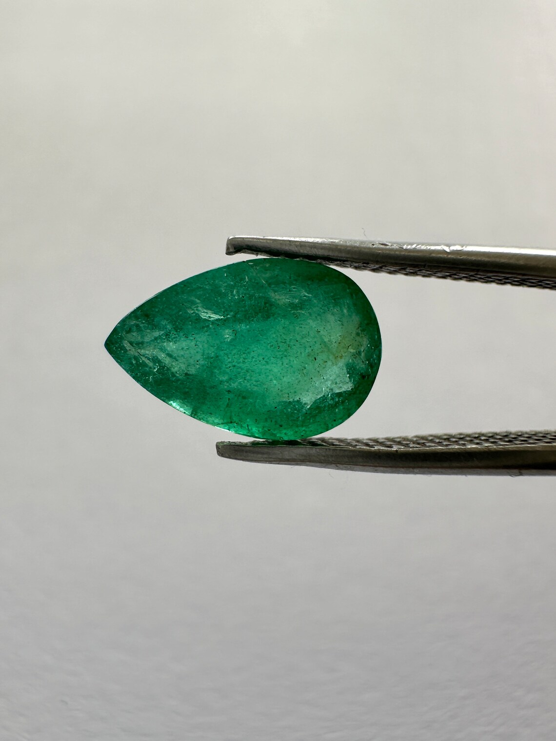 1.10 Cts Emerald Pear | Natural Zambian Emerald Pear | Vibrant Green ...