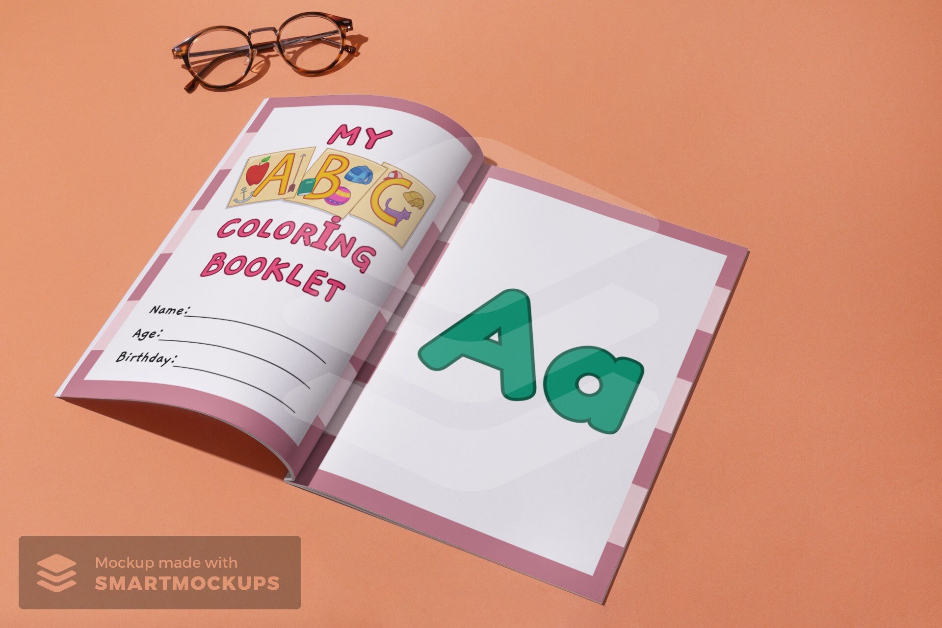 Cute ABC Coloring Booklet Alphabet Learning Fun - Etsy