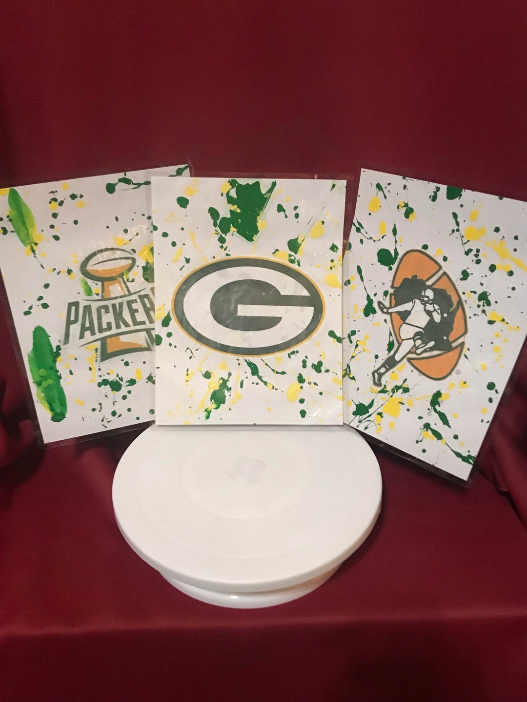 Splatter Art, Sport Spatter Art, Teams, Packers (football) - Etsy