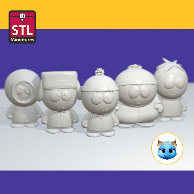 Chibi Cartoon, Tv Series, Printable 3D STL Files: Bring Home Stan, Kyle ...