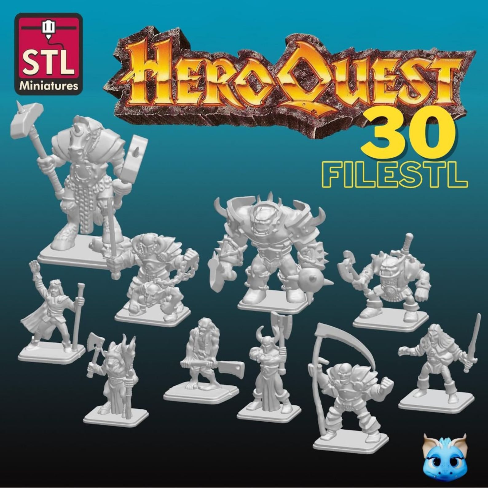 Heroquest-inspired RPG Character Collection - Handcrafted Digital ...