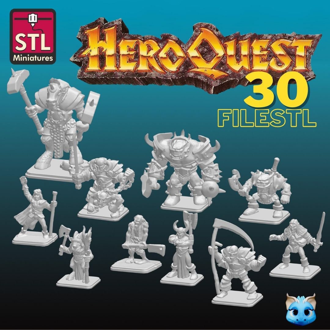Heroquest-inspired RPG Character Collection - Handcrafted Digital ...