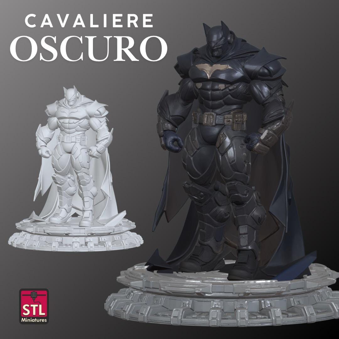 The Dark Knight – STL File for 3D Printing – Futuristic Superhero Armor ...