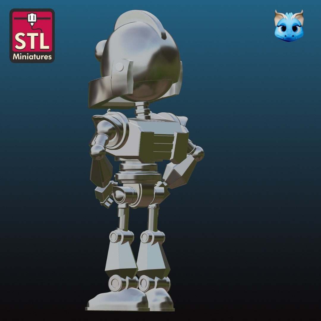 Chibi Iron Giant Inspired 3D Model - Handcrafted Digital Download STL ...