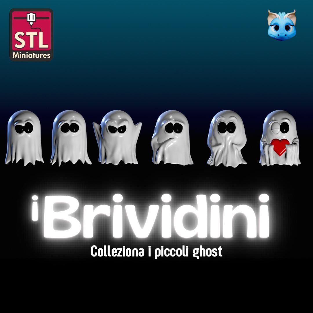 3D Model Collection: the Spookies - Chibi Ghosts - Adorable STL ...