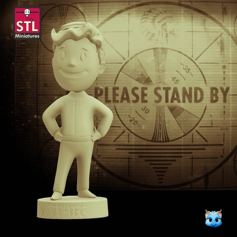 Chibi Fallout, Create Your Own Vault Boy, 3D Printable STL Files for ...