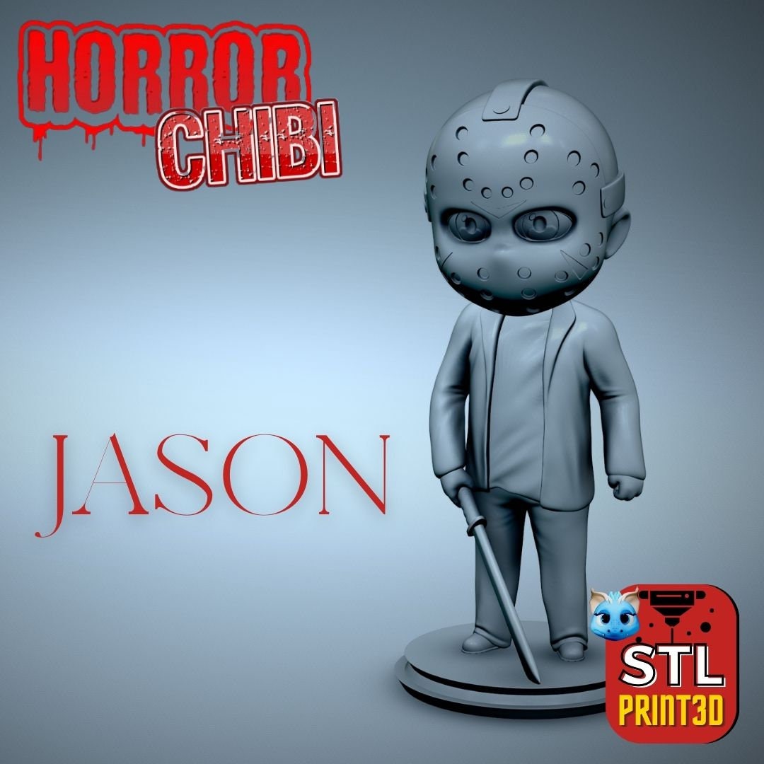 Paquete de terror 9 archivos stl chibi print3d jason-silent hill nurse ...