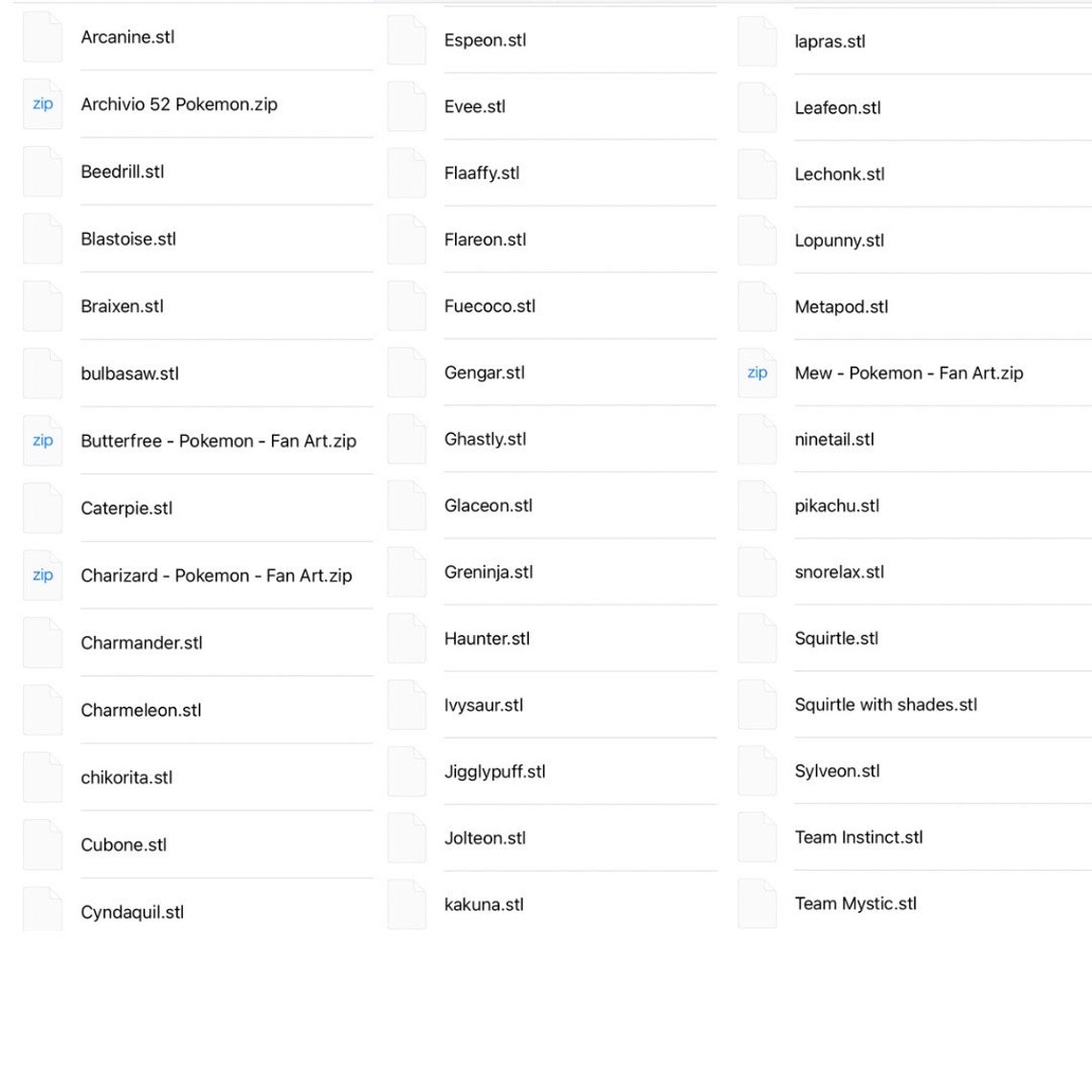 Pack Pokemon 52 Pack - Printer Stl Files - Pokemon 3D Figure, Pokemon ...