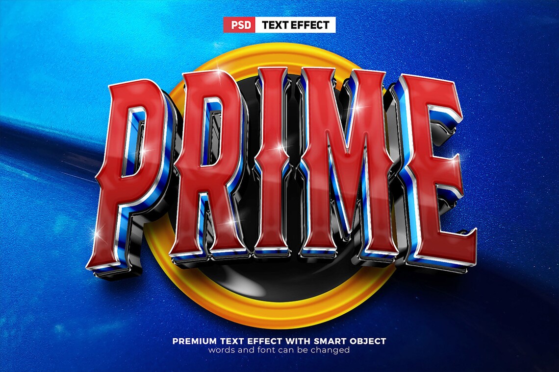 Esport Team 3D Text Effect Logo Template. Photoshop Template - Etsy