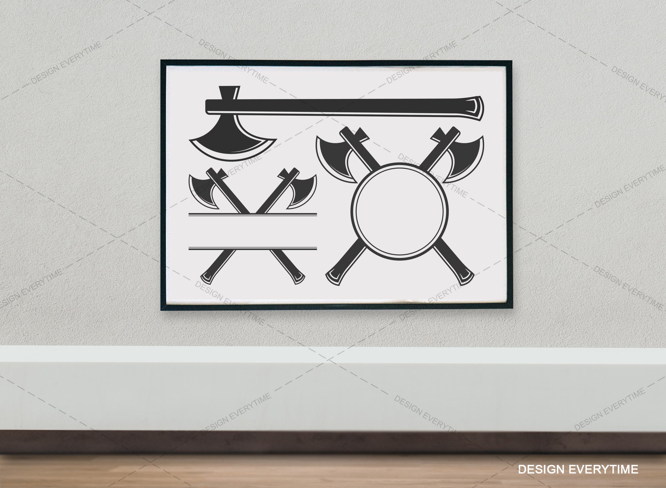 Axe Monogram SVG Bundle Axe Silhouette SVG Bundle Axe Vector - Etsy