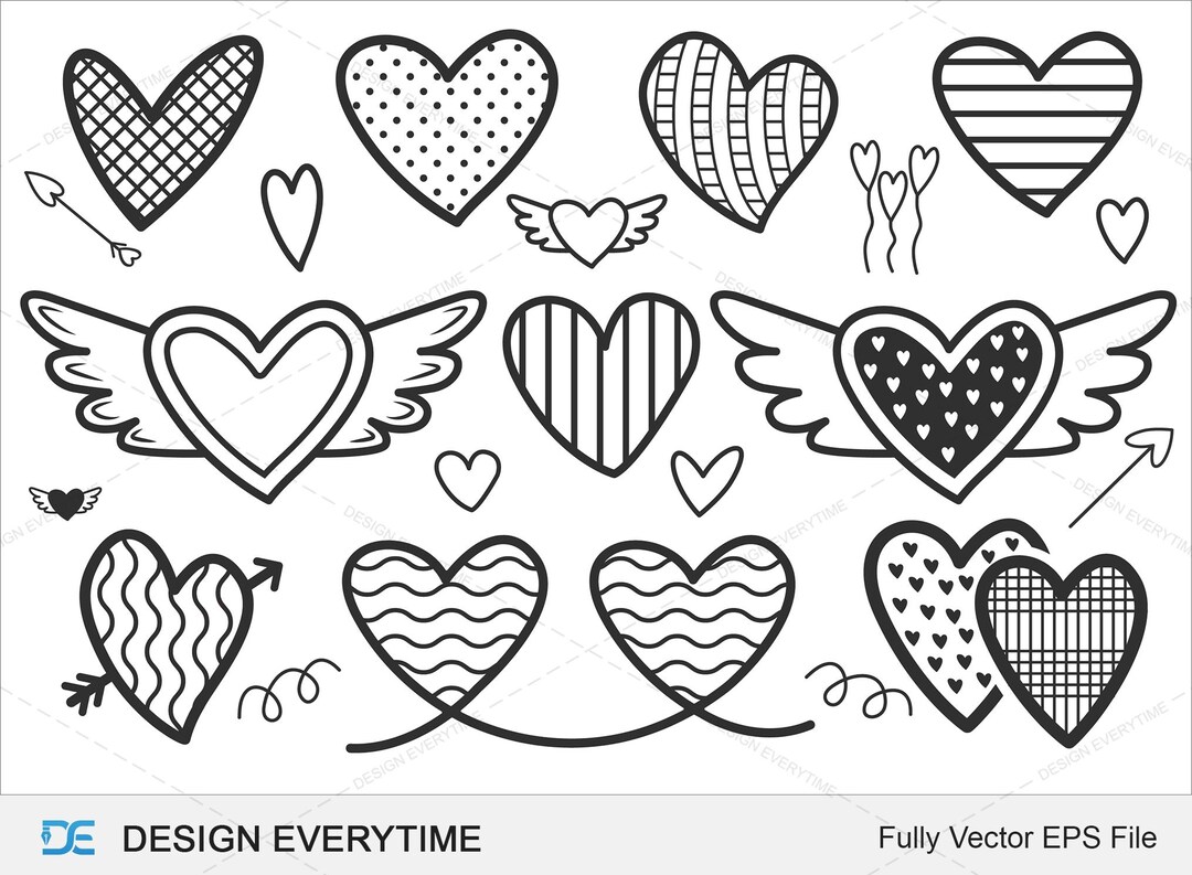 Drawn Heart, Love Symbol, Heart Sign Symbol, Love Pattern, Cute Heart ...