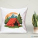 Camping Clipart Vector SVG Design, Outdoor Adventure Graphics, Camping ...