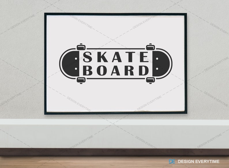 Premium Skateboard Vector SVG Bundle, Skateboarding Typography ...