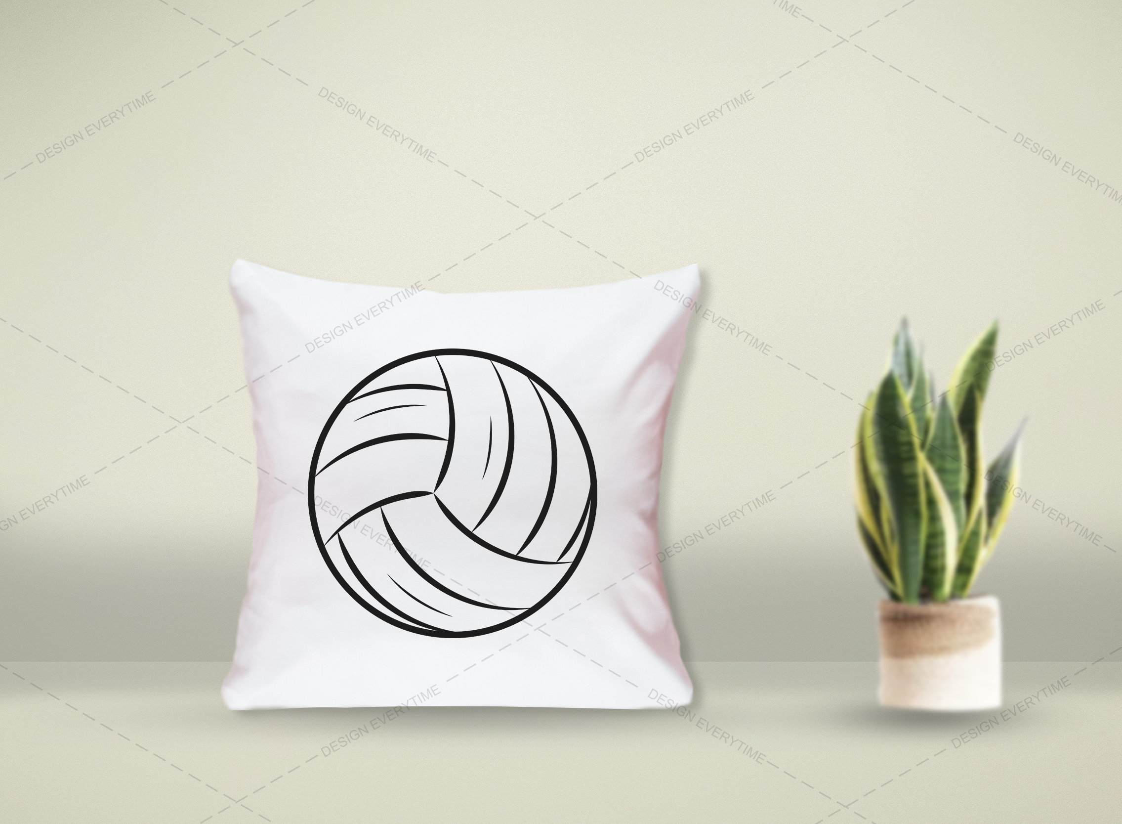 Volleyball Line Art Bundle SVG, Sports Vector, Volleyball Illustration ...