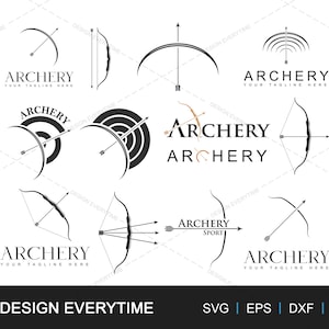 Precision Archery Logo SVG Bundle, Archery Typography - Digital Designs ...
