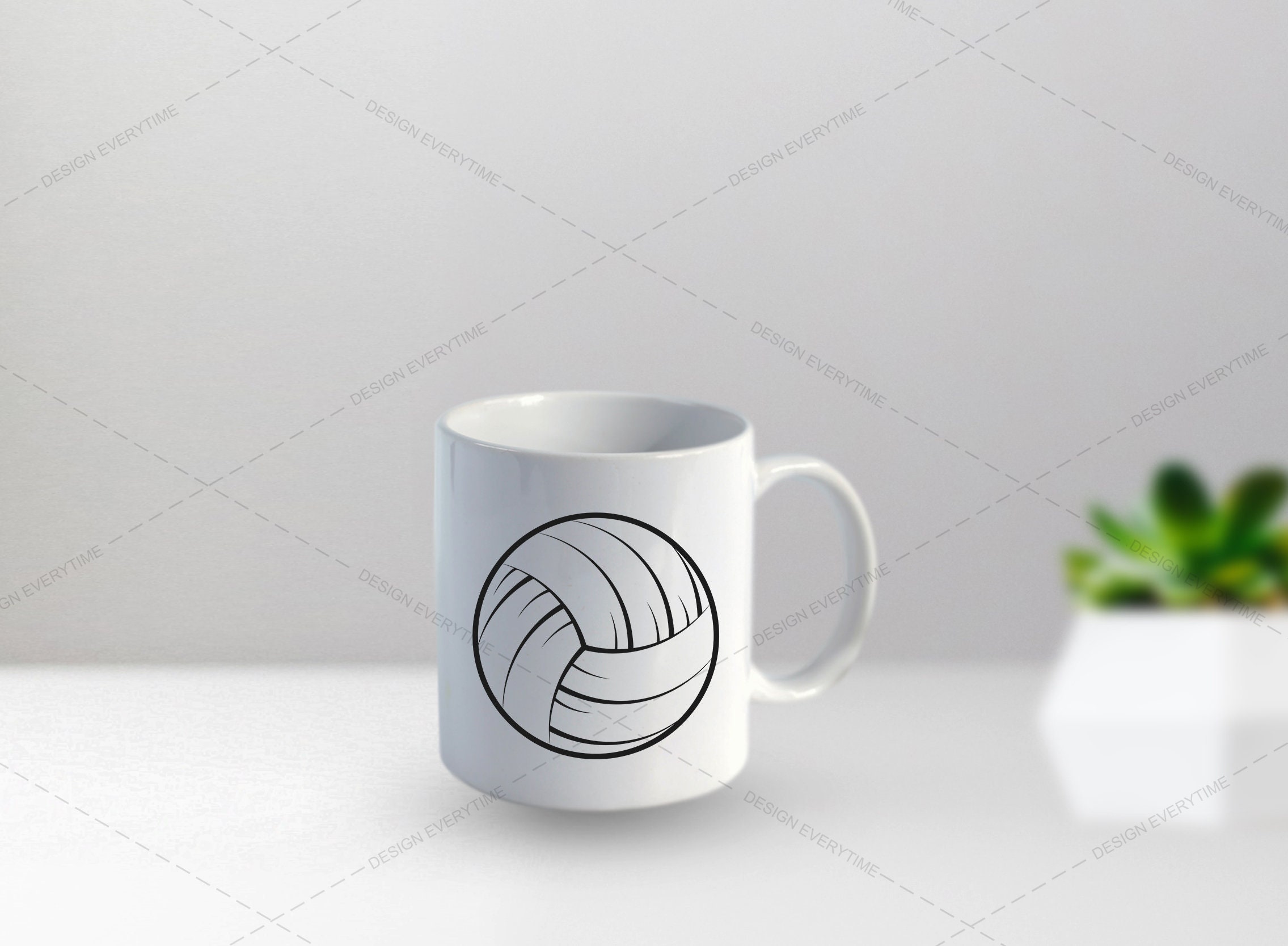 Volleyball Line Art Bundle SVG, Sports Vector, Volleyball Illustration ...